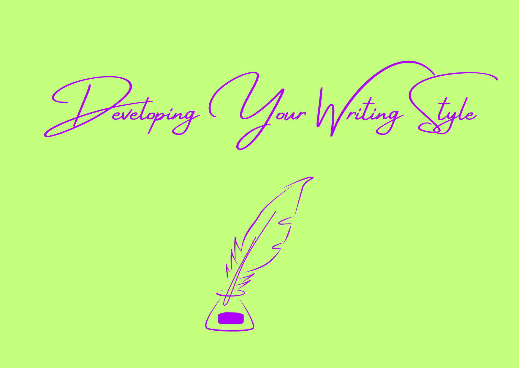 Developing Your Writing Style – GEORGE L THOMAS